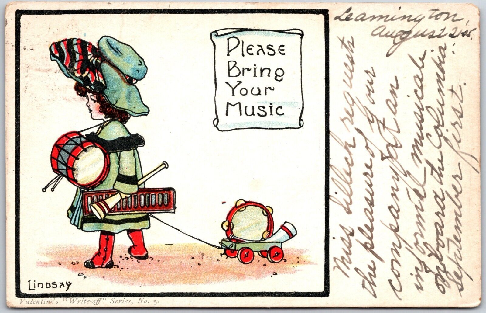 Young Girl with Instruments Please Bring the Music by Lindsay Write Off ...