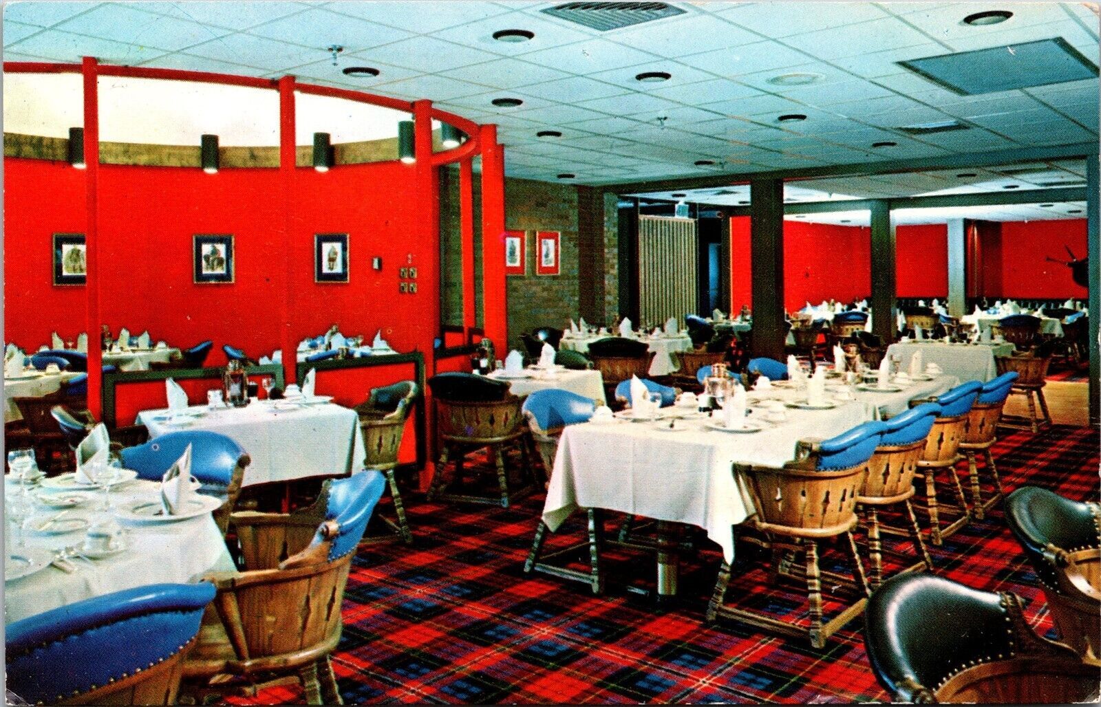 Vtg Virginia VA Angus Room Restaurant Sheraton Fredericksburg Motor Inn ...