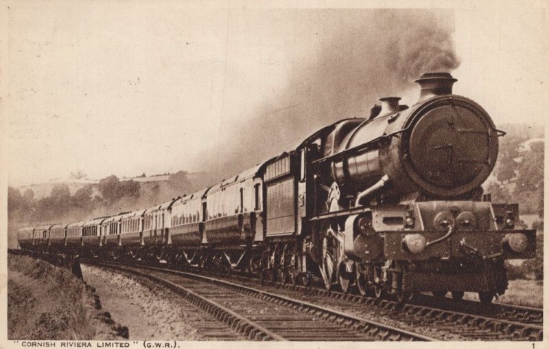 GWR Cornish Riviera Limited Train Antique WW2 Postcard | Topics ...