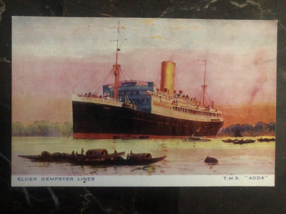 Mint England Picture Postcard TMS Adda Passenger Ship Elder Dempster ...