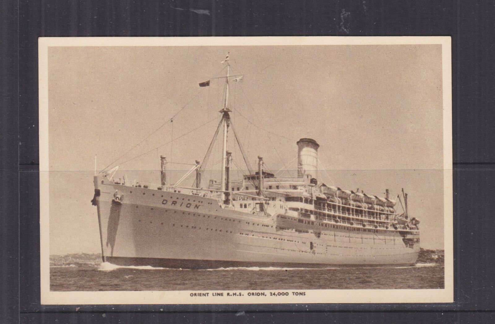 RMS ORION, ORIENT LINE,, c1940 ppc., unused. | Other / Unsorted ...