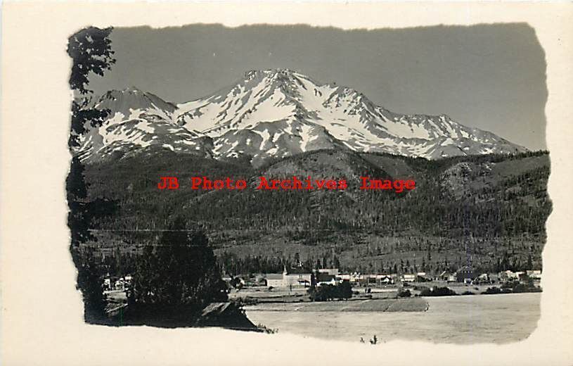 CA, Sisson, California, RPPC, Town View, Mount Shasta, UDB | United ...
