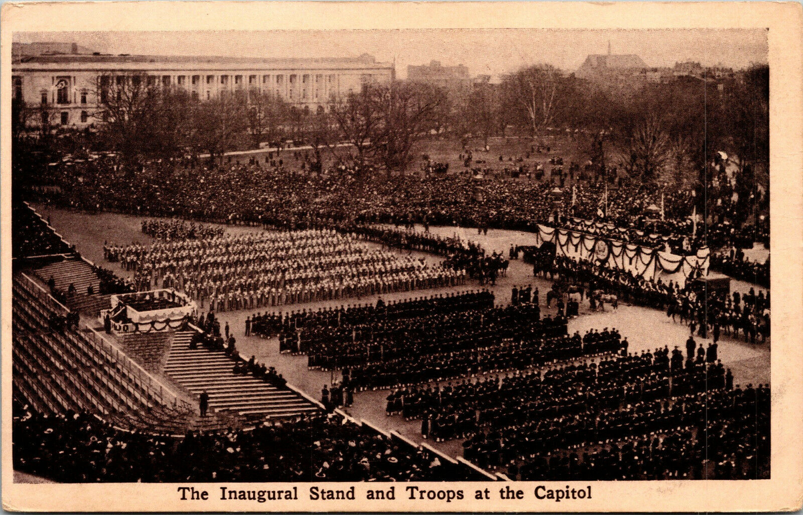 Vtg 1910 Insugural Stand and Troops At The Capitol Taft Inauguration ...