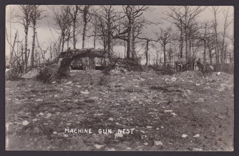 GREAT BRITAIN, Vintage postcard, Machine gun nest, RPPC, WWI | Other ...
