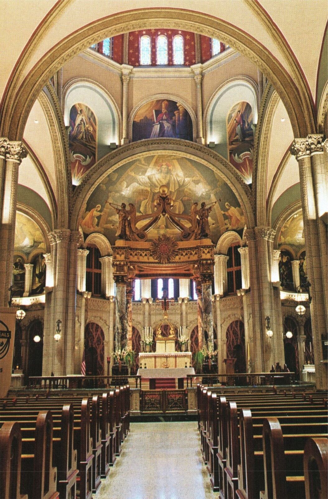 Vintage Postcard St Francis of Assisi Church Majestic Eucharistic ...