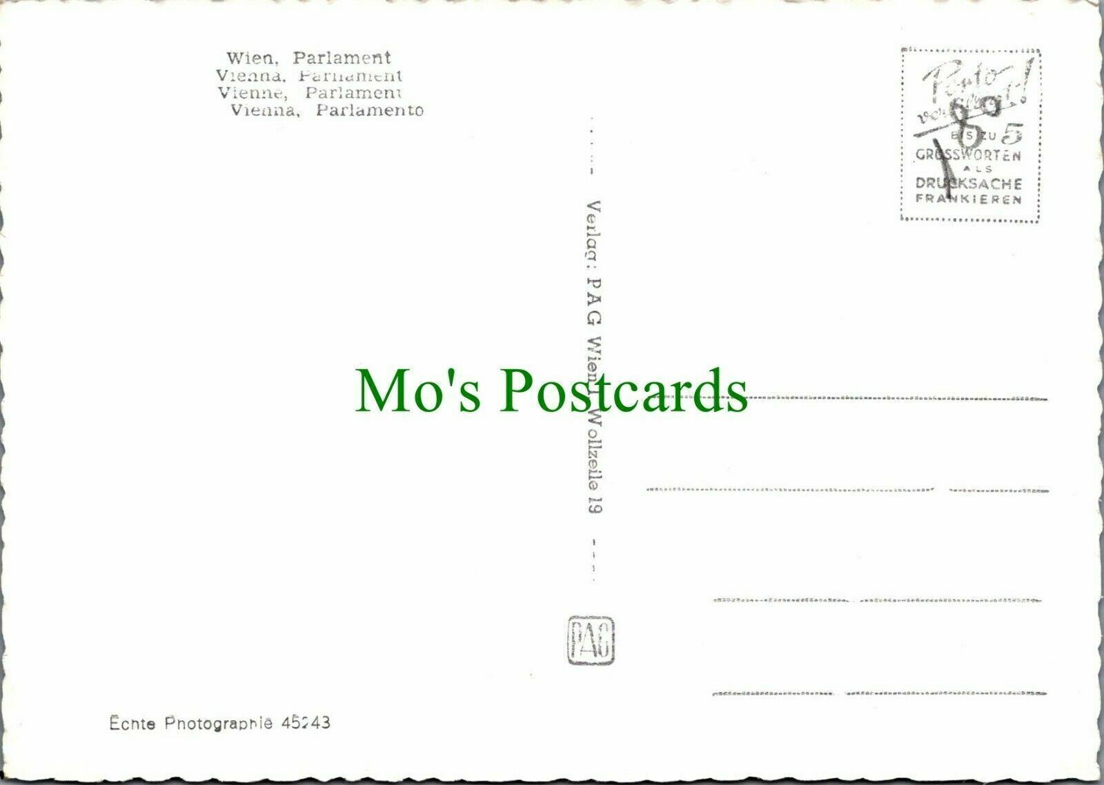 Austria Postcard - Vienna / Wien - Parliament Building RR11810 | Europe ...