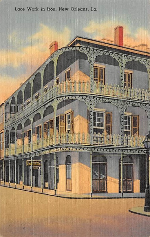 Lace Work in Iron Building was built by Jean Labranche early 1800's ...