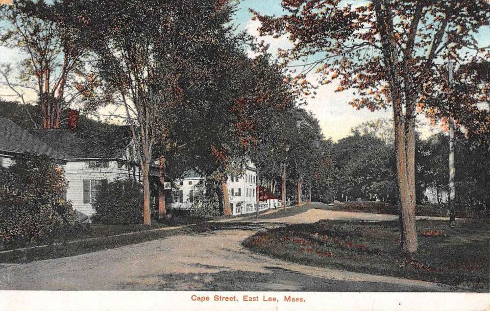 East Lee Massachusetts Cape Street Scene Historic Bldgs Antique ...