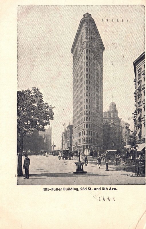 Vintage Postcard 1908 Fuller Building 23d St. and 5th Ave. New York ...