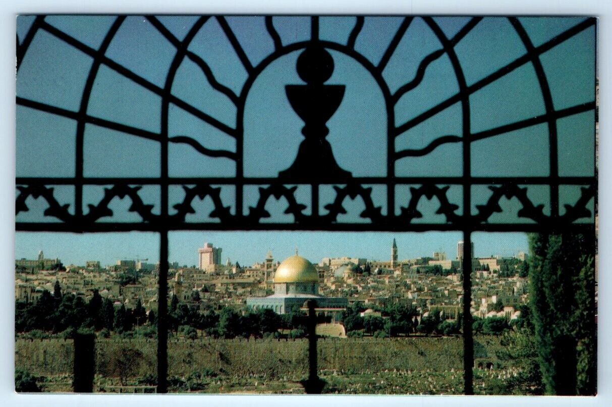 JERUSALEM from Dominus Flevit ISRAEL 4x6 Postcard | Asia & Middle East ...