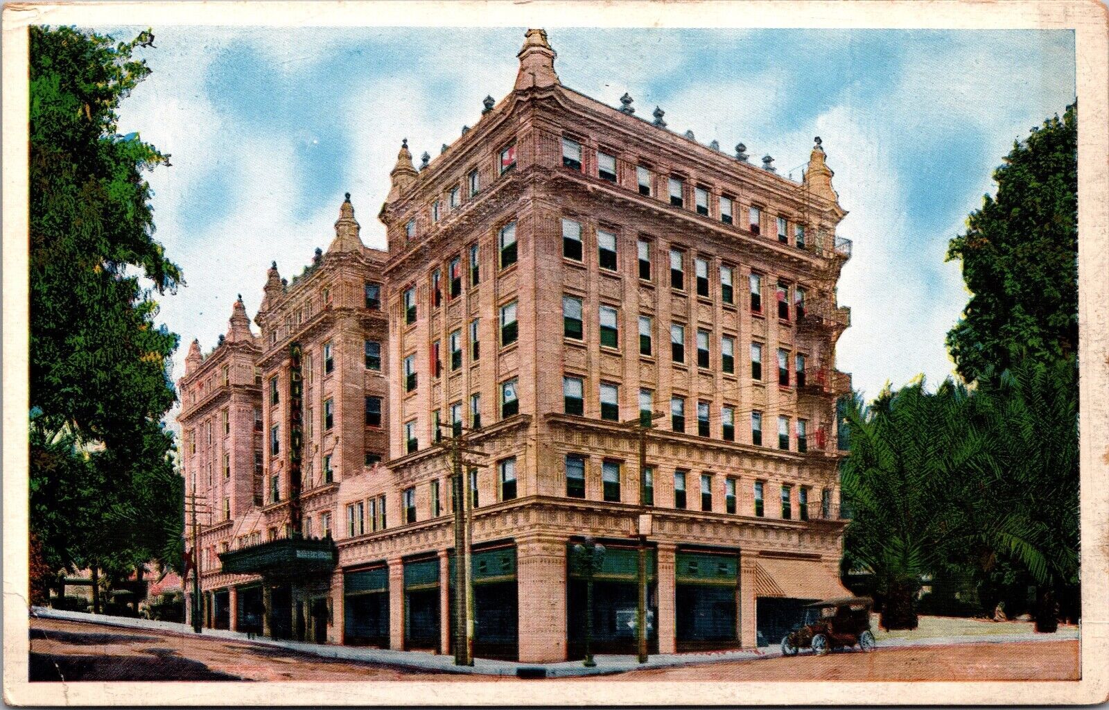 Postcard Auditorium Hotel, Fifth and Olive Streets in Los Angeles ...