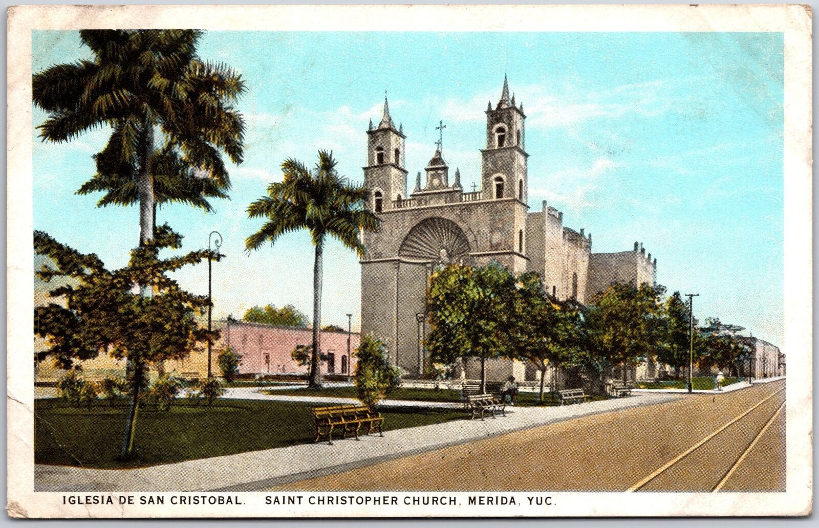 1920 Iglesia De San Cristobal St. Christopher Church Merida Yuc Mexico ...