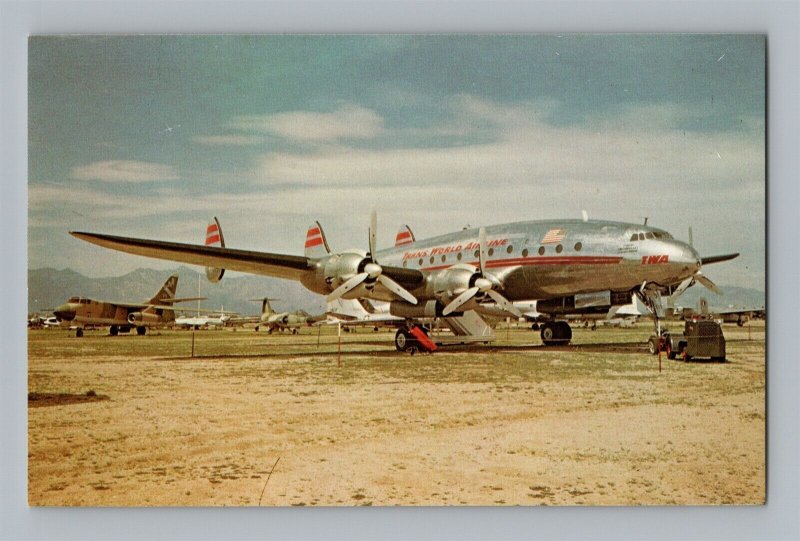 Airplane Postcard TWA Trans World Airlines Lockheed L-1049 ... Airplane Postcard TWA Trans World Airlines Lockheed L-1049 ...