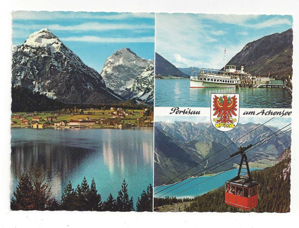 Austria Alps Pertisau Achensee Multview Vintage Postcard 4X6 | Europe ...