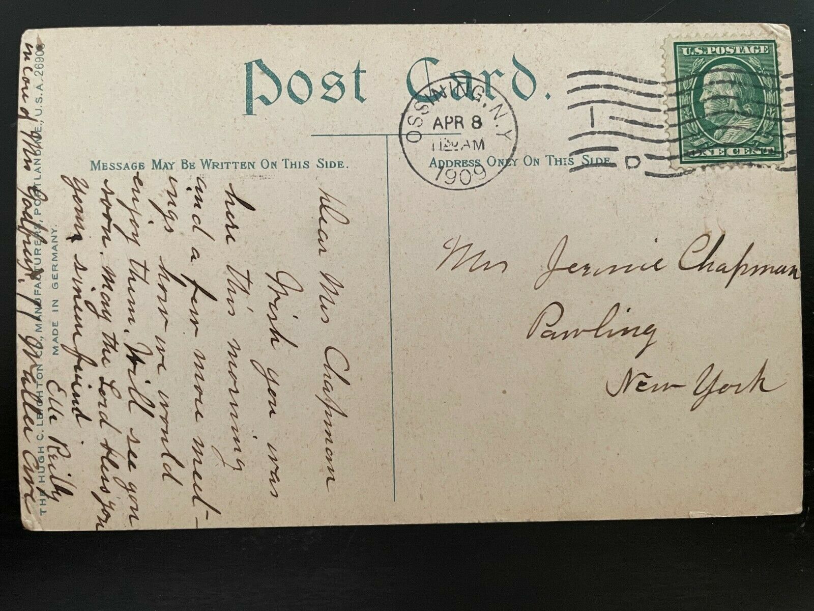 Vintage Postcard 1909 Methodist Church Ossining-on-Hudson New York ...