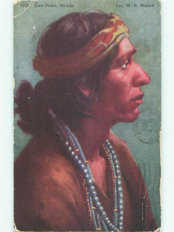 Pre-Linen Juan Pedro - Famous Navaho Native American Indian Ac4489 ...