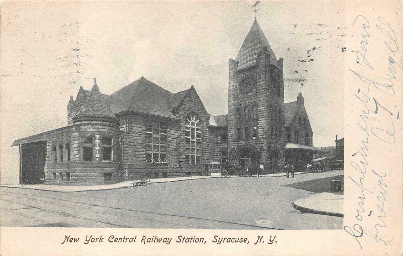 New York Central Railway Station Train Depot Syracuse New York Postcard ...