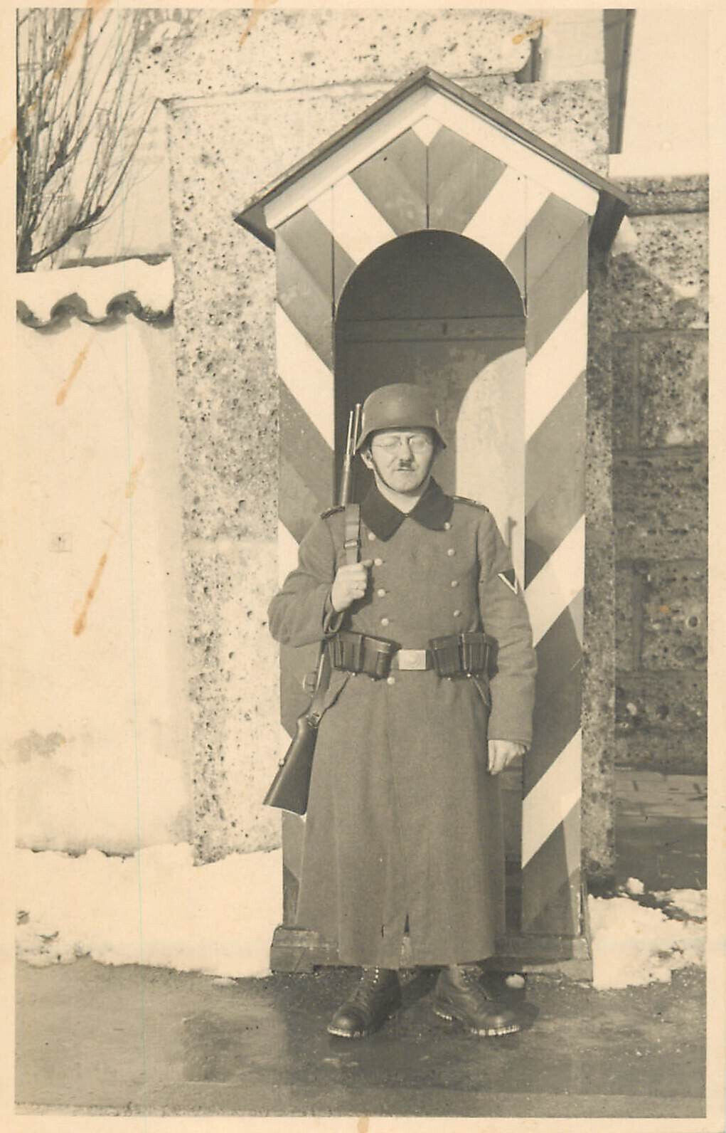 German infantry military sentry guard soldier uniform photo postcard ...