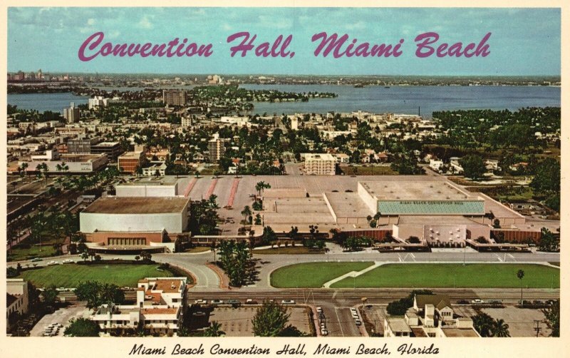 Vintage Postcard Convention Hall Largest South Trade Shows Banquet ...