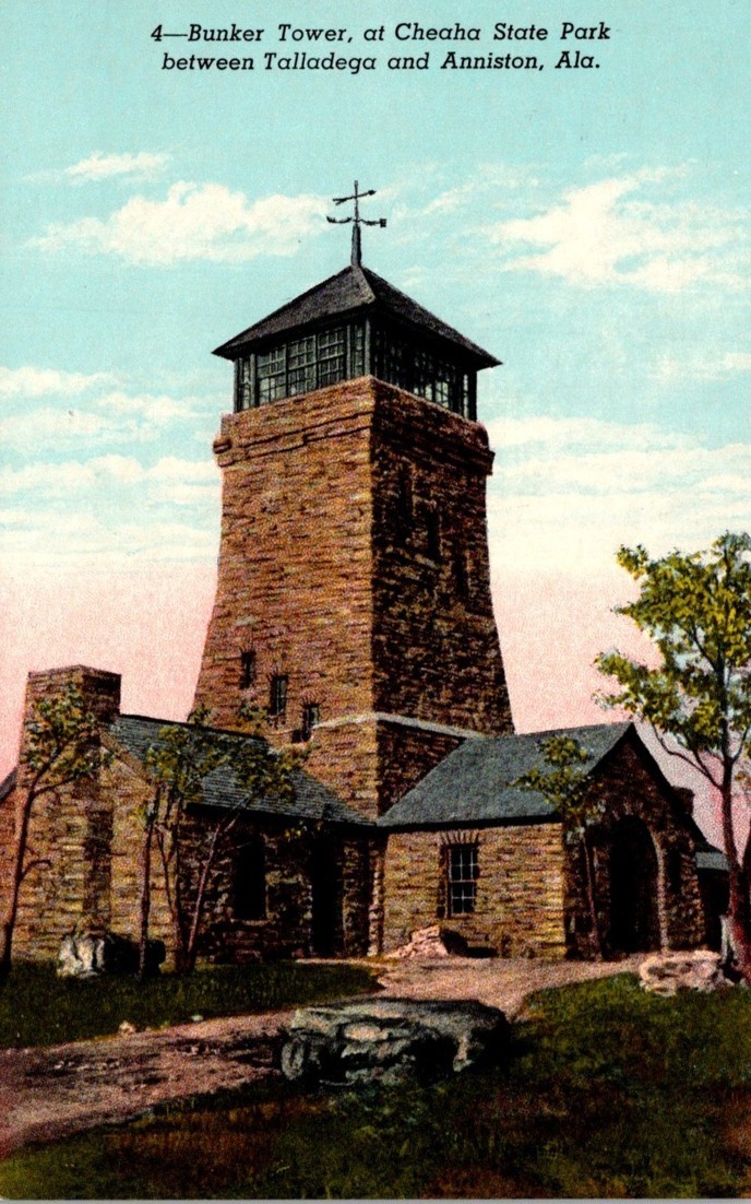Alabama Bunker Tower At Cheaha State Park Between Talladega and ...