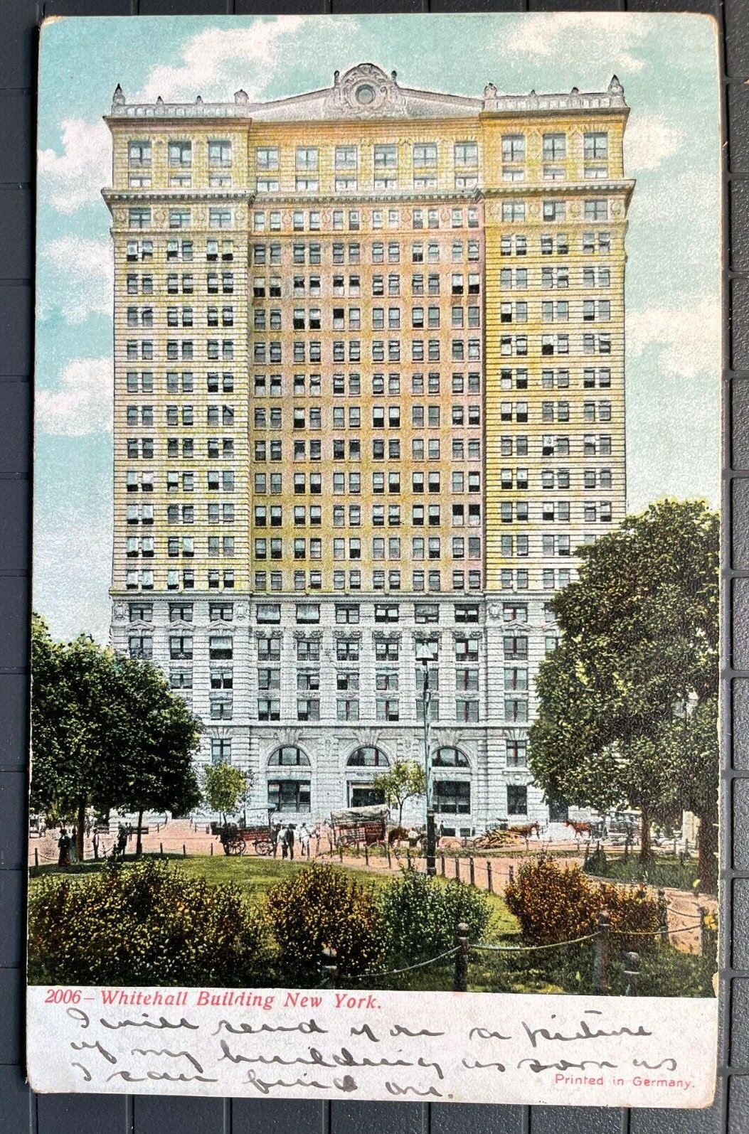 Vintage Postcard 1907 Whitehall Building, 17 Battery Place, New York ...