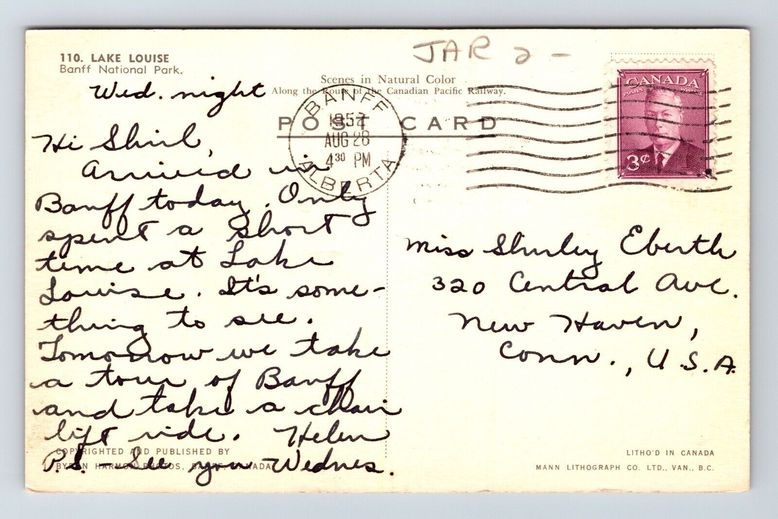 Banff National Park Canada Lake Louise Scenic Landscape Chrome Cancel ...