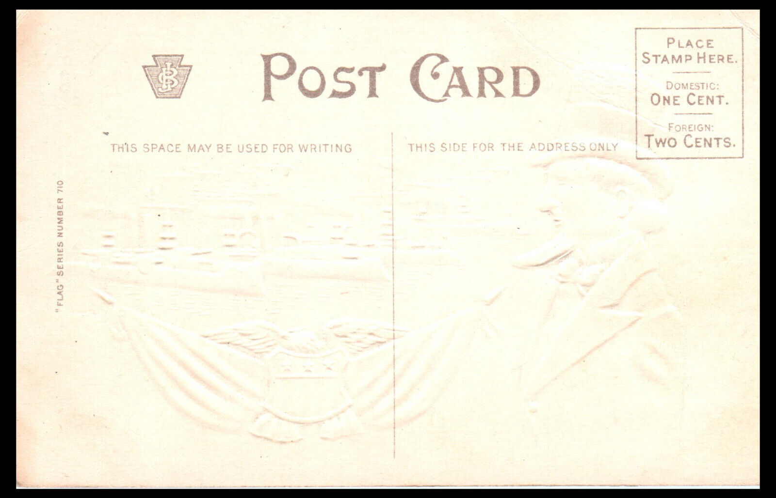 1908 "The Nations Pride" Uncle Sam US Battleships Patriotic Embossed ...