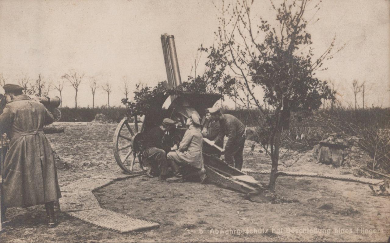 Rppc Anti-Aircraft Cannon GUN Germany WW1 Military Real Photo Postcard ...