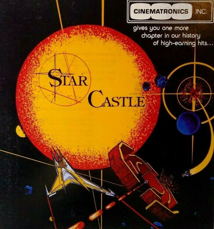 Star Castle Arcade Flyer Vintage 1980 Original Video Game Art Promo 8.5 ...