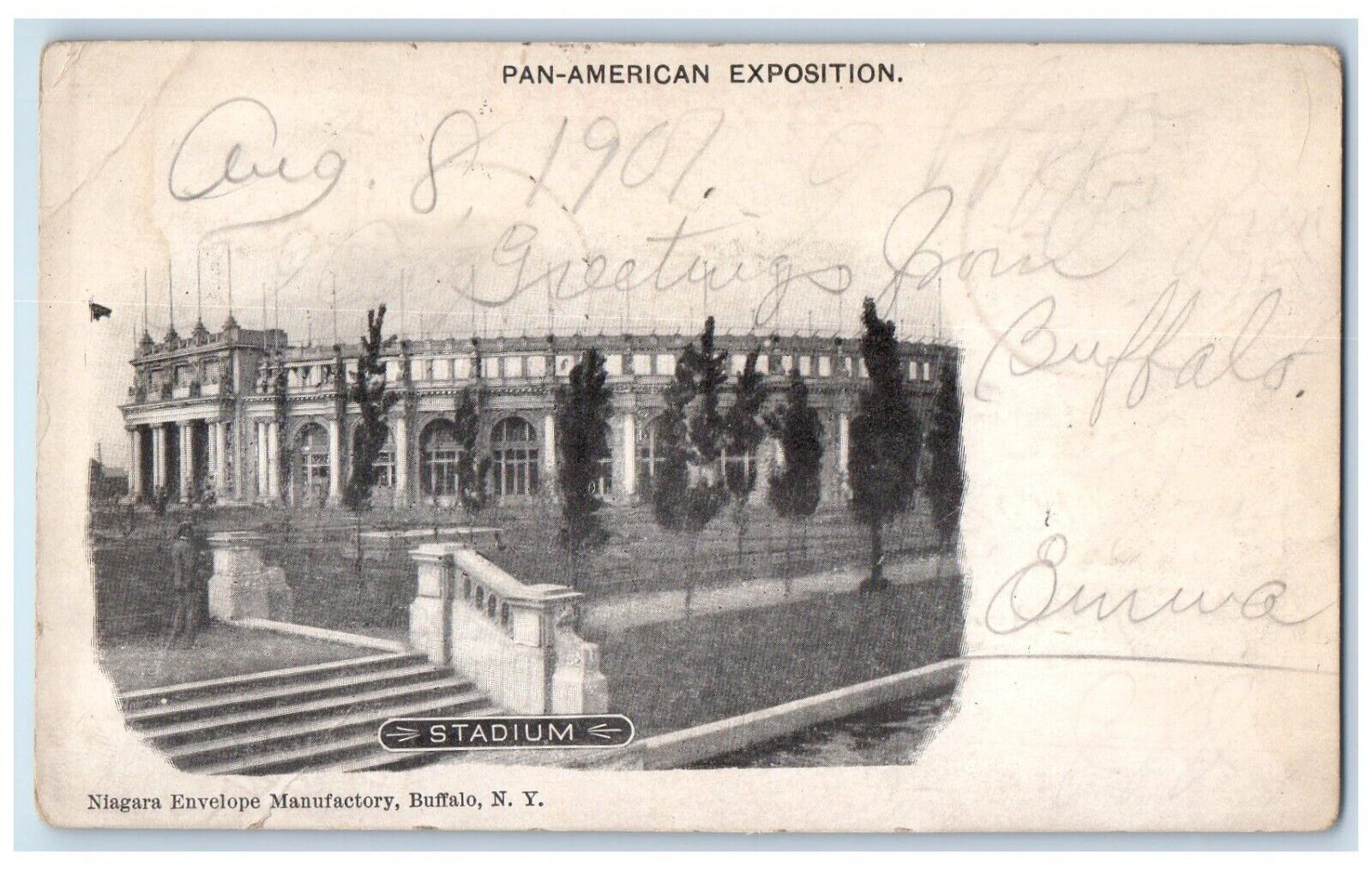 1901 Stadium Pan American Exposition Buffalo New York NY Vintage Posted ...