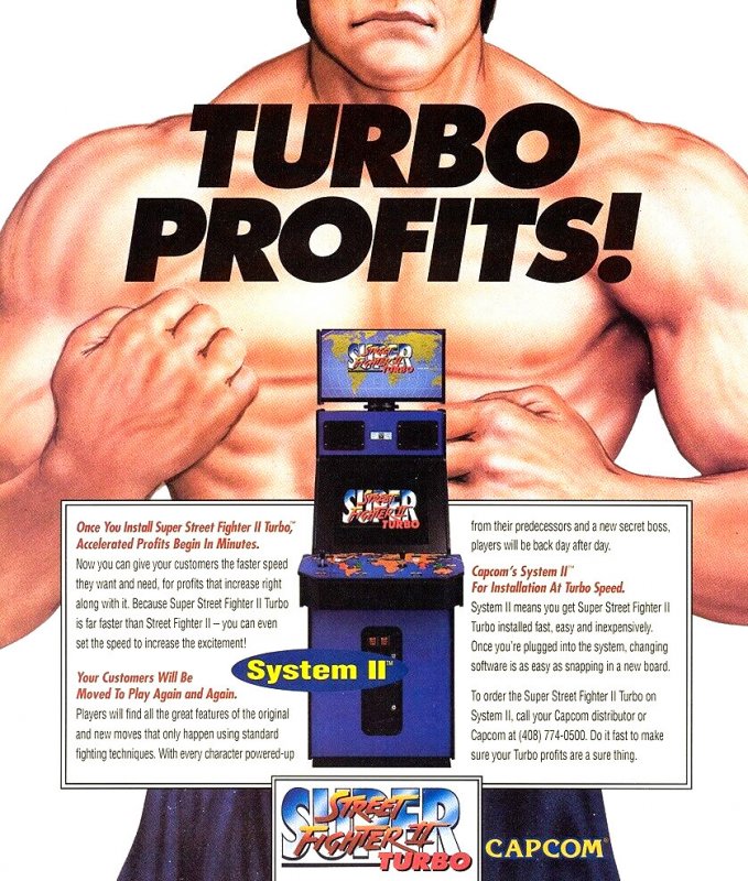 Super Street Fighter II Turbo Arcade FLYER Original 1994 NOS Video Game ...
