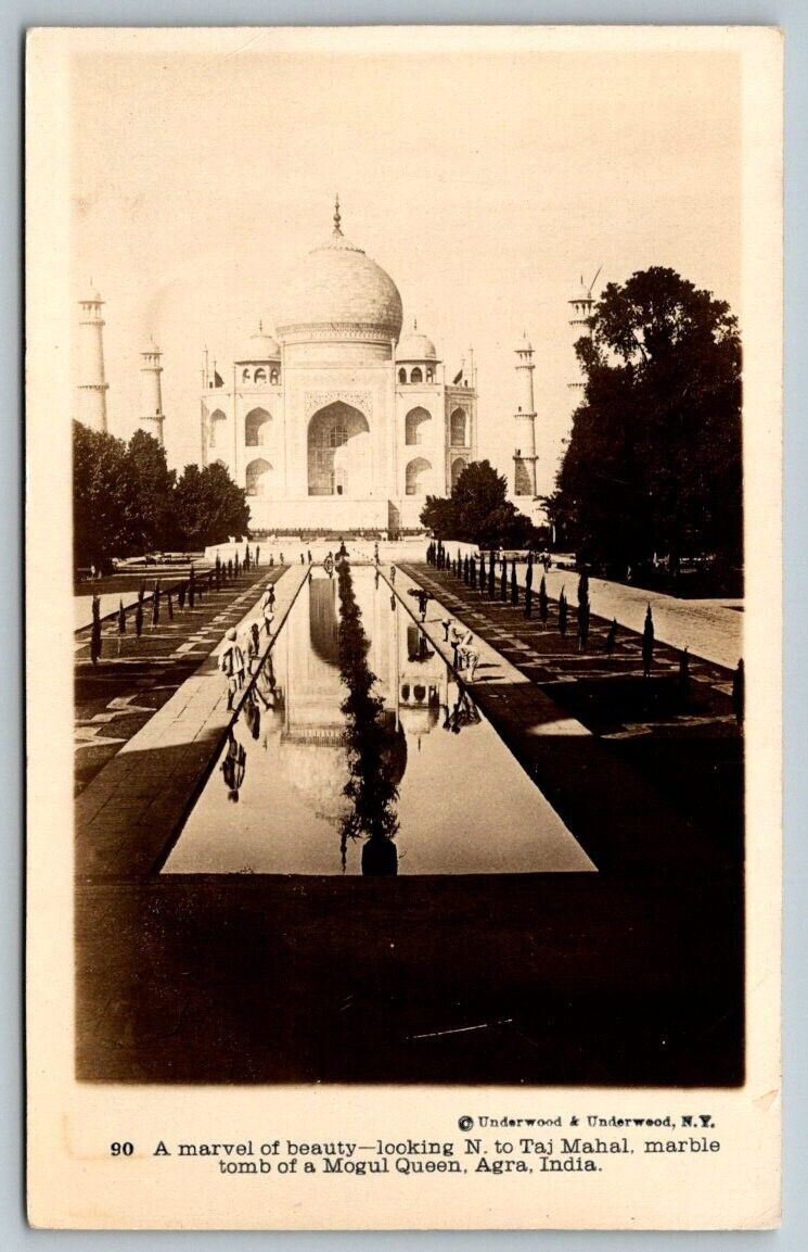 RPPC Taj Mahal Mogul Queen Agra India Real Photo Postcard | Asia ...