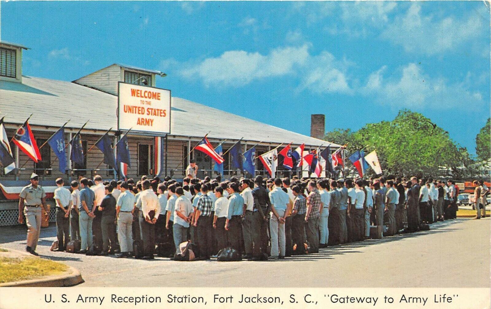 Fort Jackson South Carolina 1968 Postcard US Army Reception Station ...