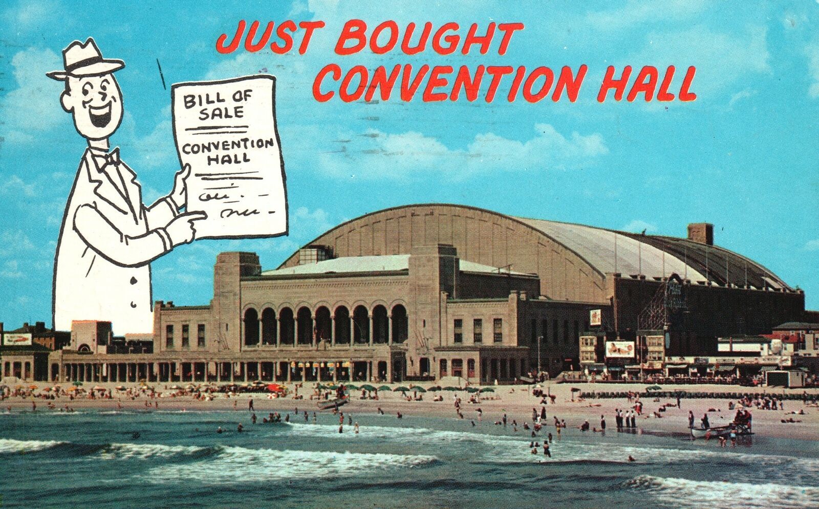 Vintage Postcard Auditorium Convention Hall Miss America Pageants ...