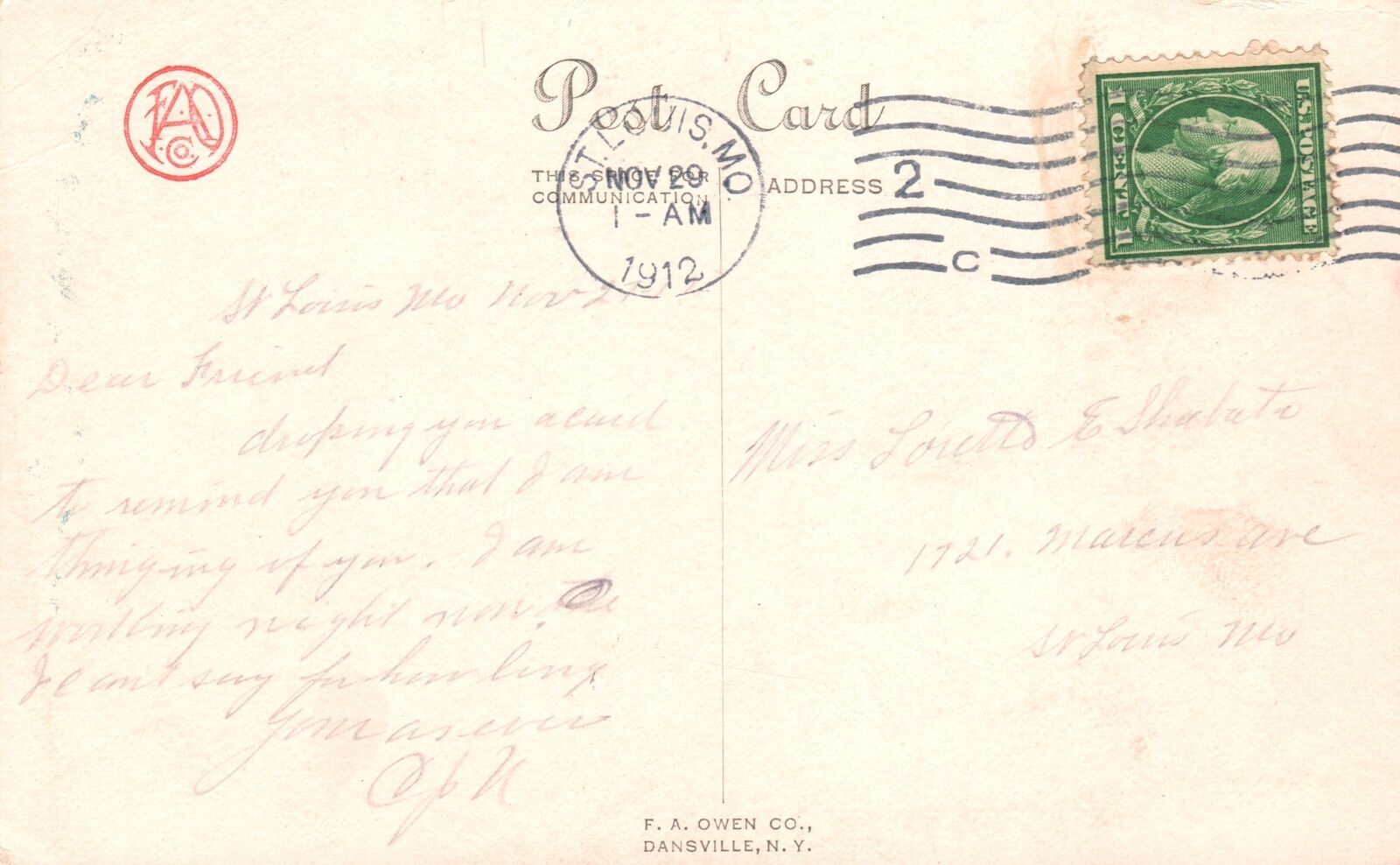 Vintage Postcard 1912 Thanksgiving Card Message Corn Border Design ...