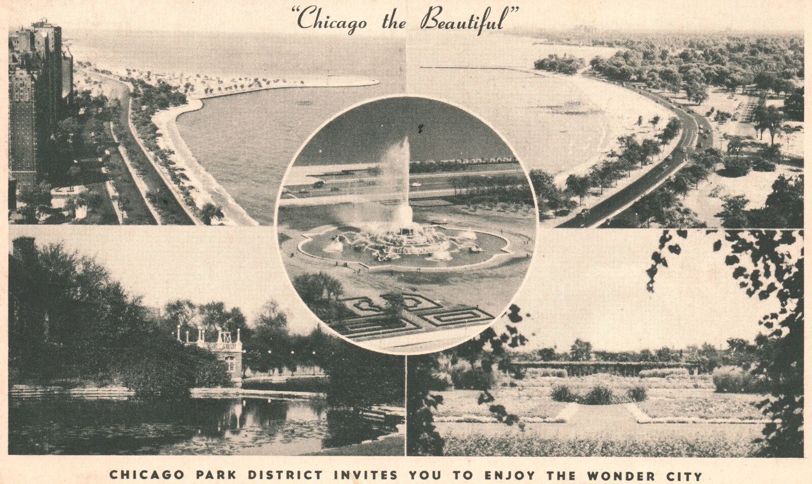 1948 Chicago The Beautiful Showing Beauty Of Chicago Illinois IL Posted ...