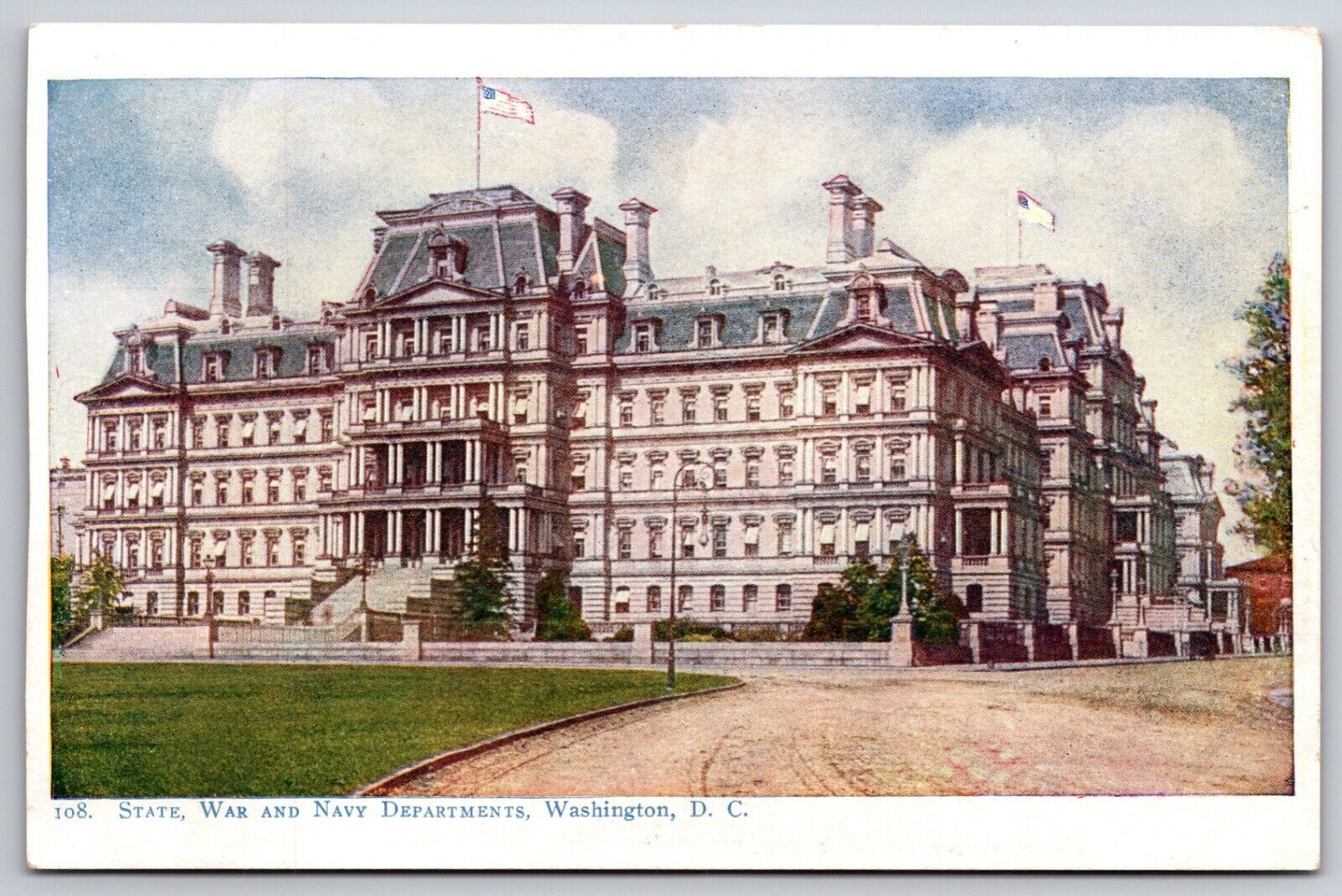 State War and Navy Departments Building Washington DC UNP UDB Postcard ...