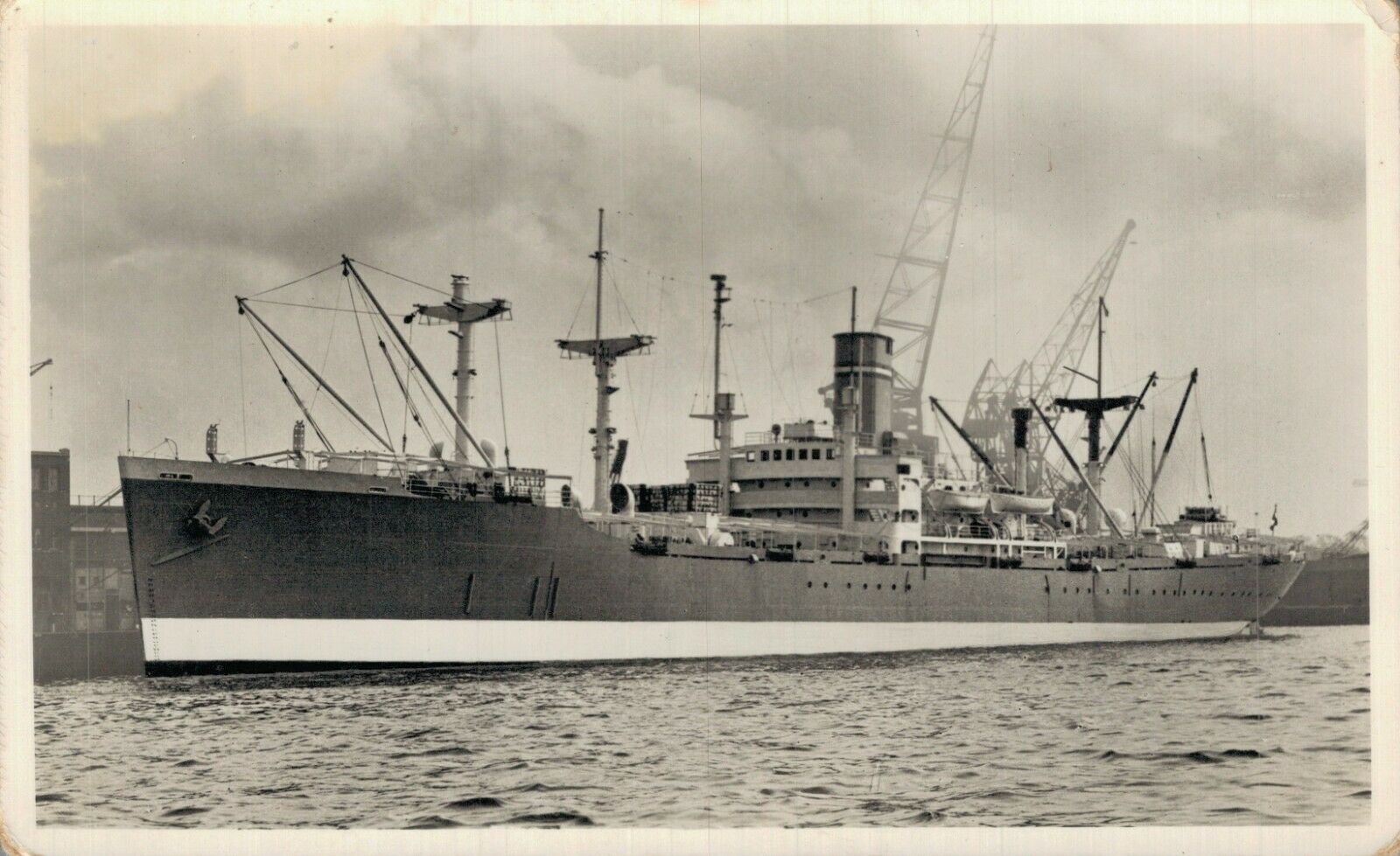 s.s. Waterman Koninklijke Rotterdamsche Lloyd Ship Vintage RPPC 08.36 ...