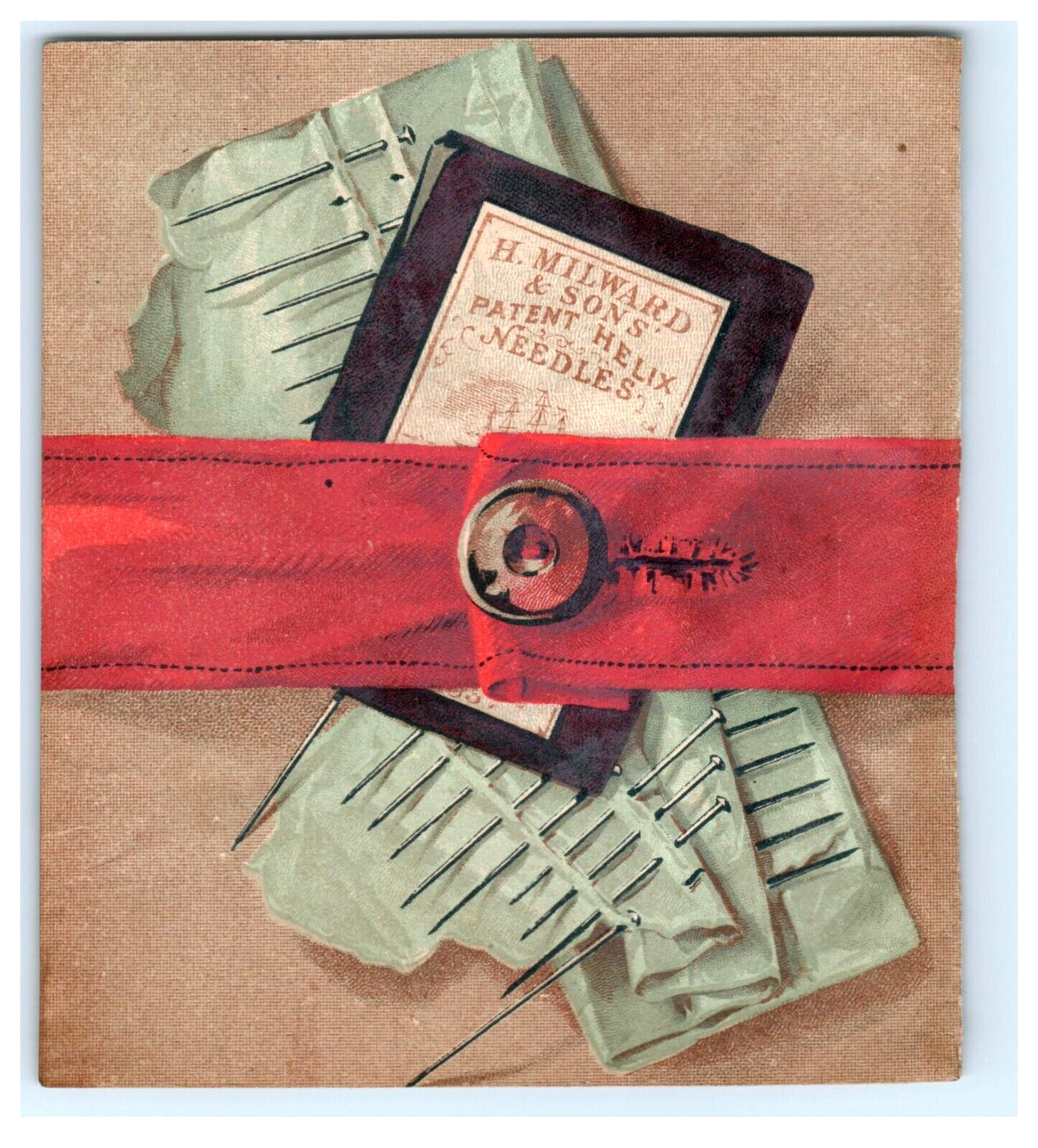 1880s Folder Clarks ONT & Marshall's Linen Thread & Milward's Helix ...