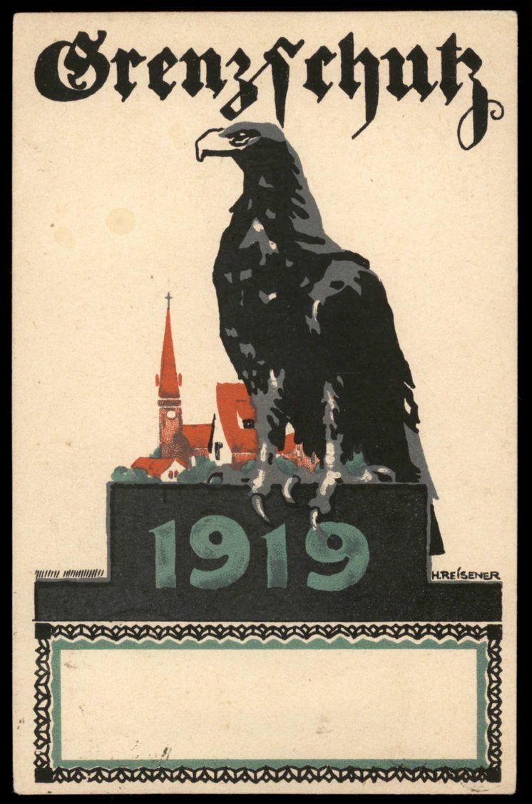 Germany 1919 Grenzschutz Ost Freikorps Berlin Aid Donation Card 97500 ...