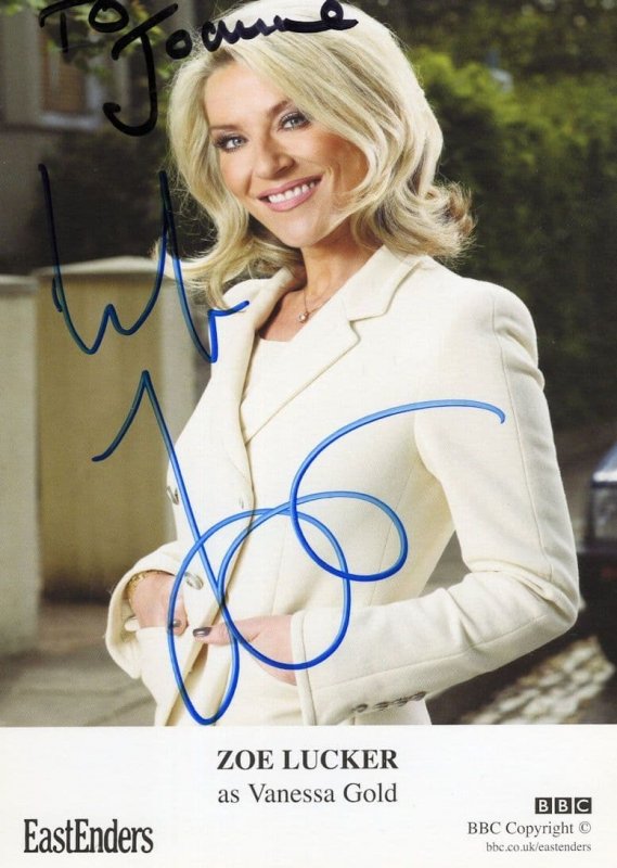 Zoe Lucker Eastenders Footballers Wives Hand Signed Cast Card | Topics ...