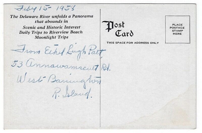 Vintage Postcard Showing The Steamer "City of Philadelphia"--Wilson ...