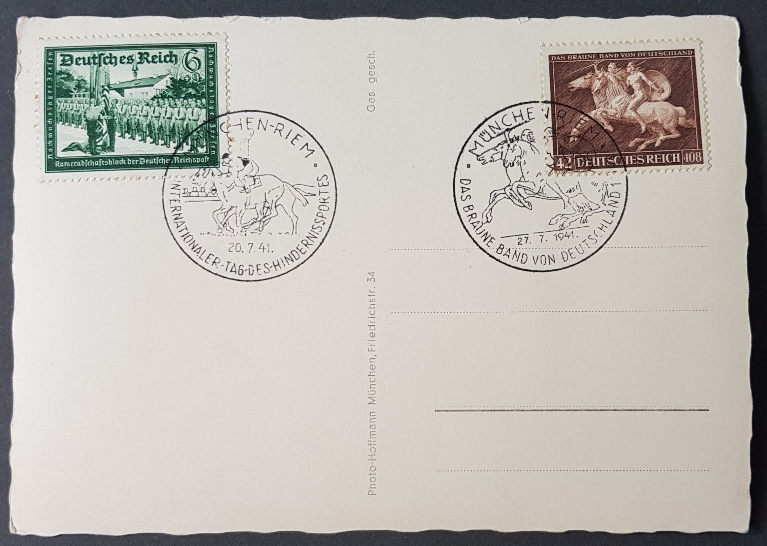 Germany Third 3rd Reich Original Nazi Card Hitler the Liberator ...