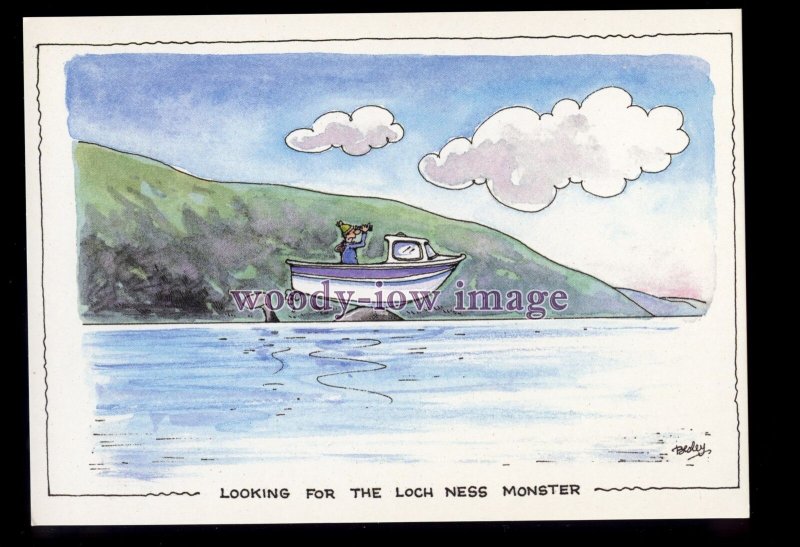 BES103 - Scotland - Looking for the Loch Ness Monster - comic postcard ...