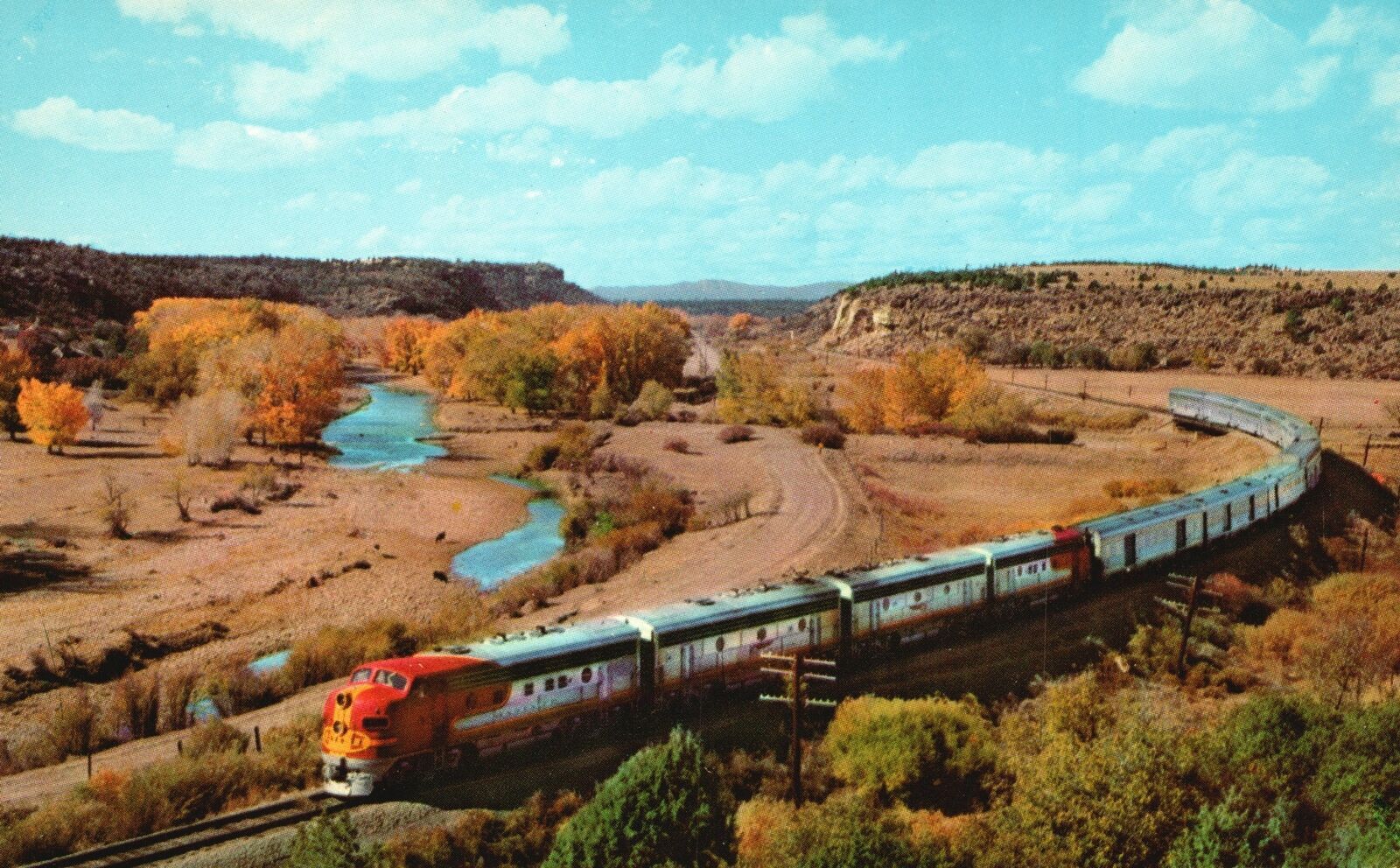 Vintage Postcard Hi-Level El Capitan In Shoemaker Canyon New Mexico ...