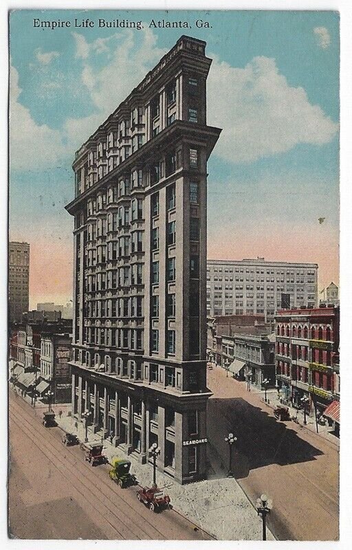 Atlanta, Georgia, Vintage Postcard View of The Empire Life Building ...