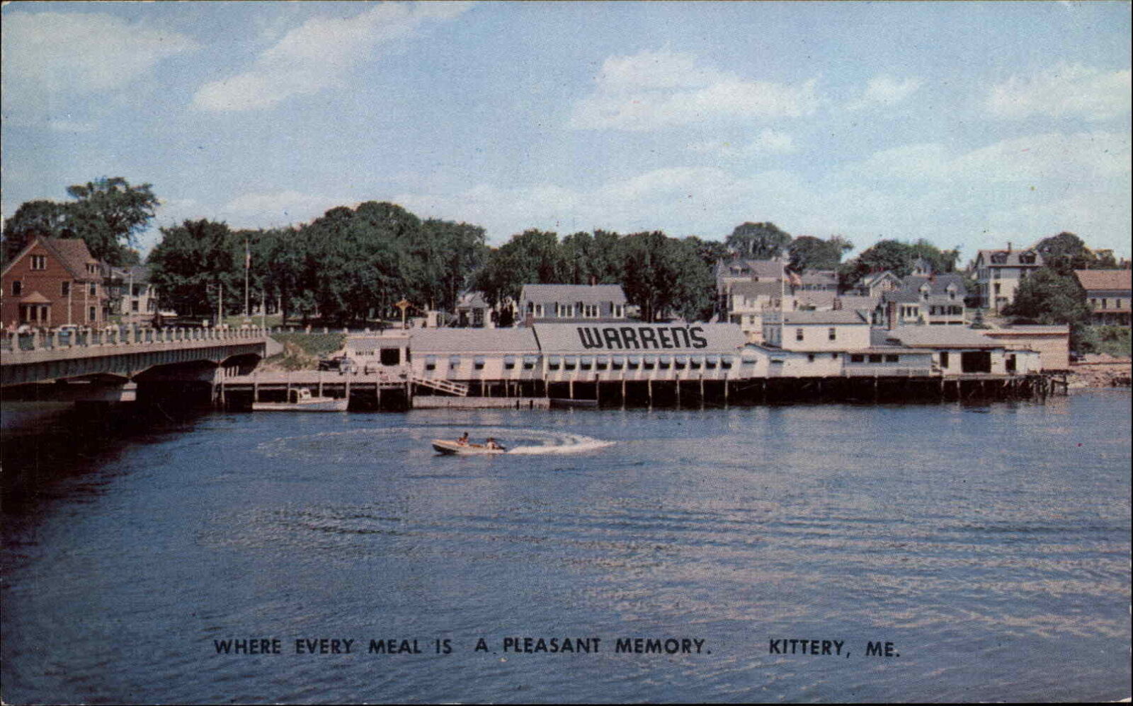 Warren Maine ME Lobster House Dock Boat c1950s-60s Postcard | United ...