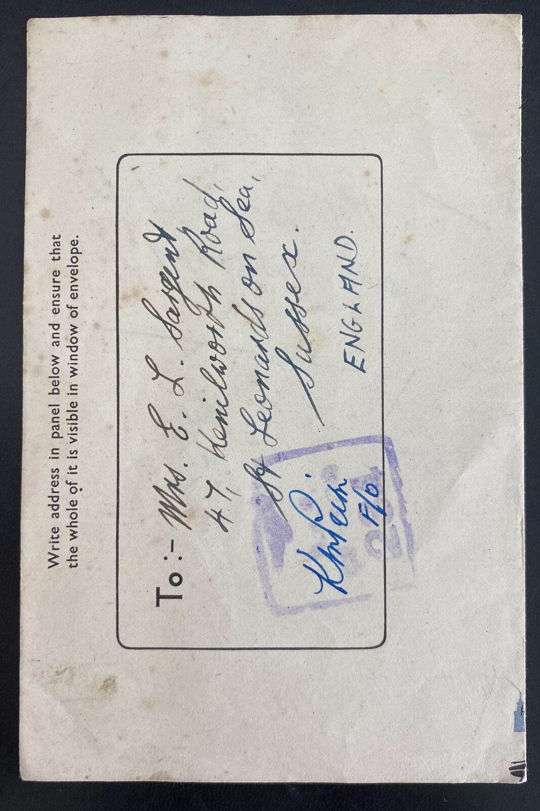 England Royal Air Force Middle East Christmas Wishes Card RAF WW2 1943 ...