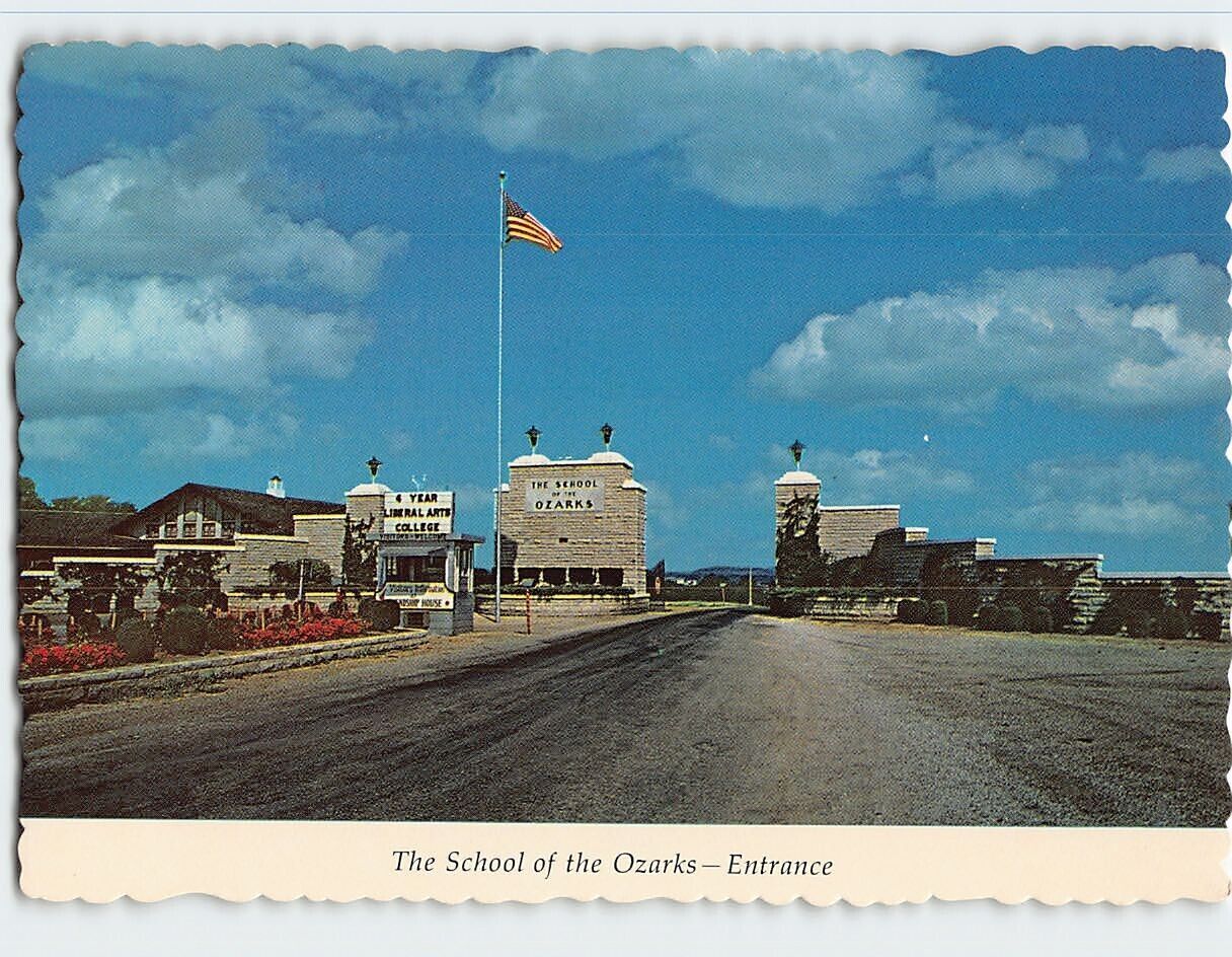 Postcard Entrance, The School of the Ozarks, Point Lookout, Missouri ...