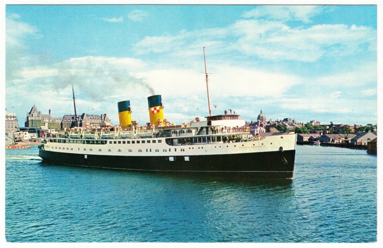 TEV Princess Marguerite CPR Coastal Steamer Ship BC Postcard 1960s ...